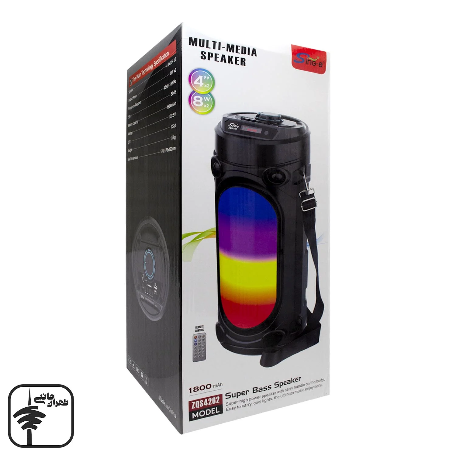 خرید عمده اسپیکر ZQS مدل ZQS-4262 + پخش با قیمت مناسب | تهران جانبی